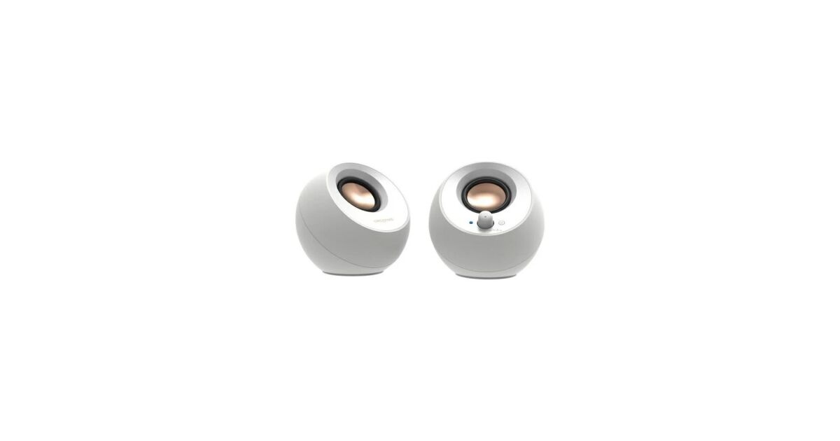 Creative Pebble 2.0 V3 Számítógép Hangszórók Bluetooth 5.0 USB-C fehér ...