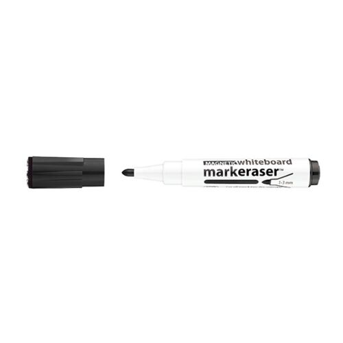 Táblamarker ICO Markeraser mágneses kupakkal törlővel fekete 1-3mm ...