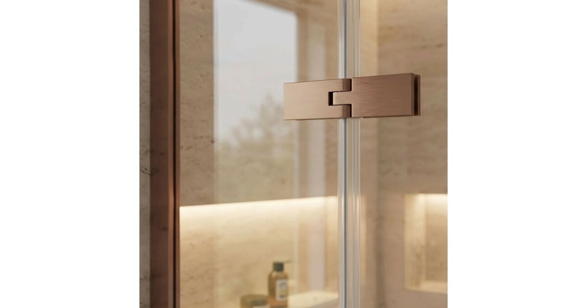 Cabina de dus Rea Bruno 120x90 Brush Copper | Pepita.com