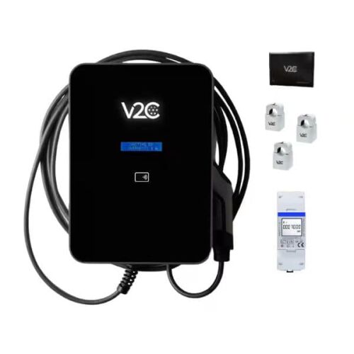 V2C Trydan Pro elektromos autó fali töltő (22 kW – 3x32A) (5m - Type 2 ...