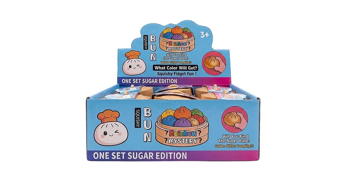 Rainbow Mystery Squishy Dumpling Bun Sugar Edition meglepetés squishy ...