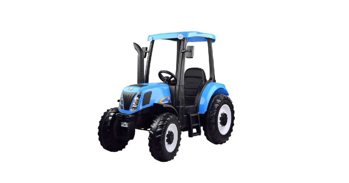 Távirányítós elektromos traktor kék színben 200W | Pepita.hu