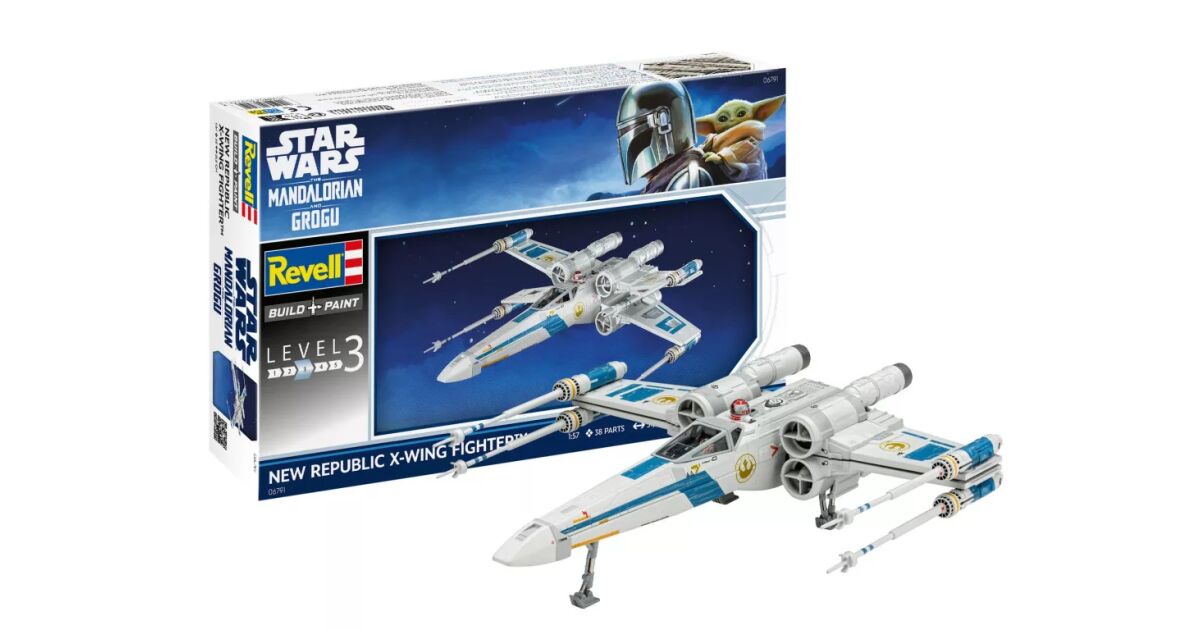 Revell Star Wars Mandalorian & Grogu: New Republic X-Wing Fighter 1:57 ...