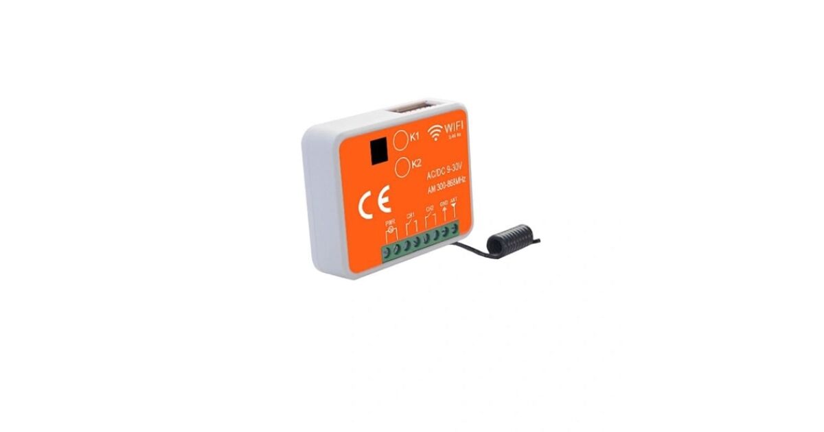 IR RxUni-WIFI, univerzális, 2 csatornás,TUYA wifi vevőegység, 300-868 ...