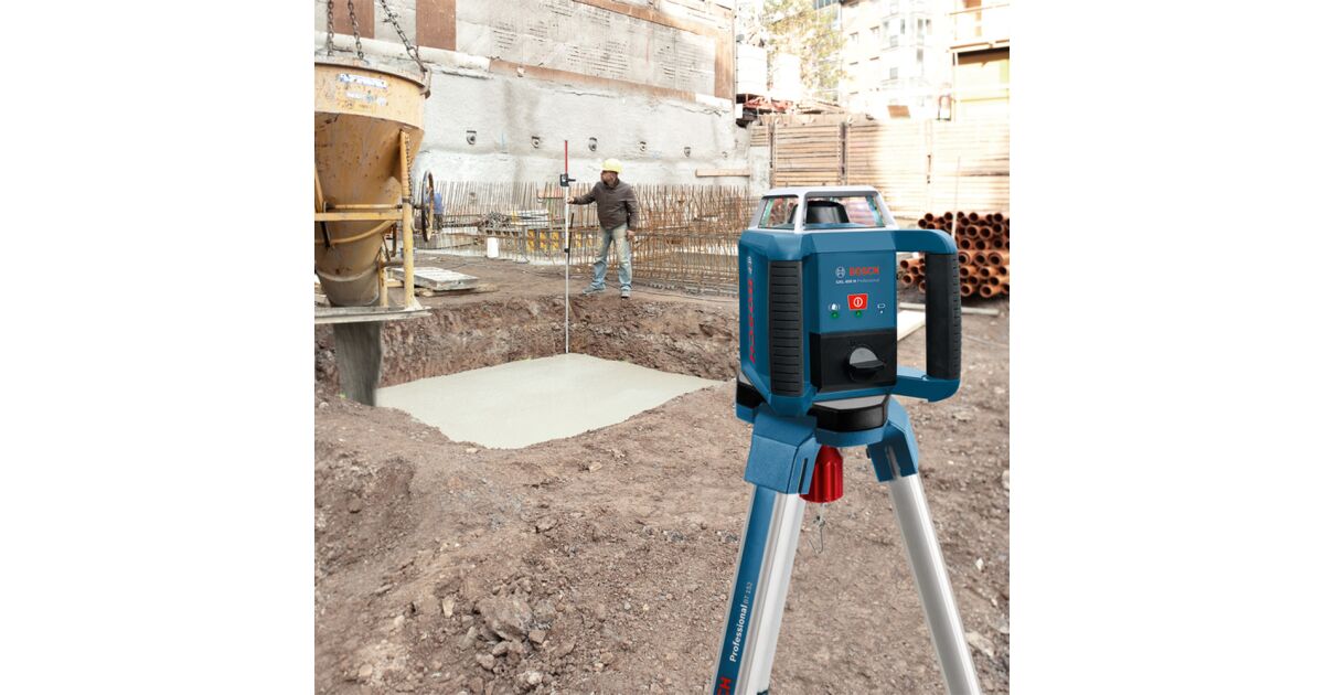 BOSCH GRL 400 H Professional forgólézer 2x1.2 V-os HR20 (D) 9 Ah-s ...