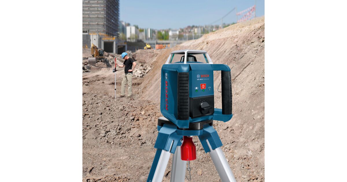 BOSCH GRL 400 H Professional forgólézer 2x1.2 V-os HR20 (D) 9 Ah-s ...