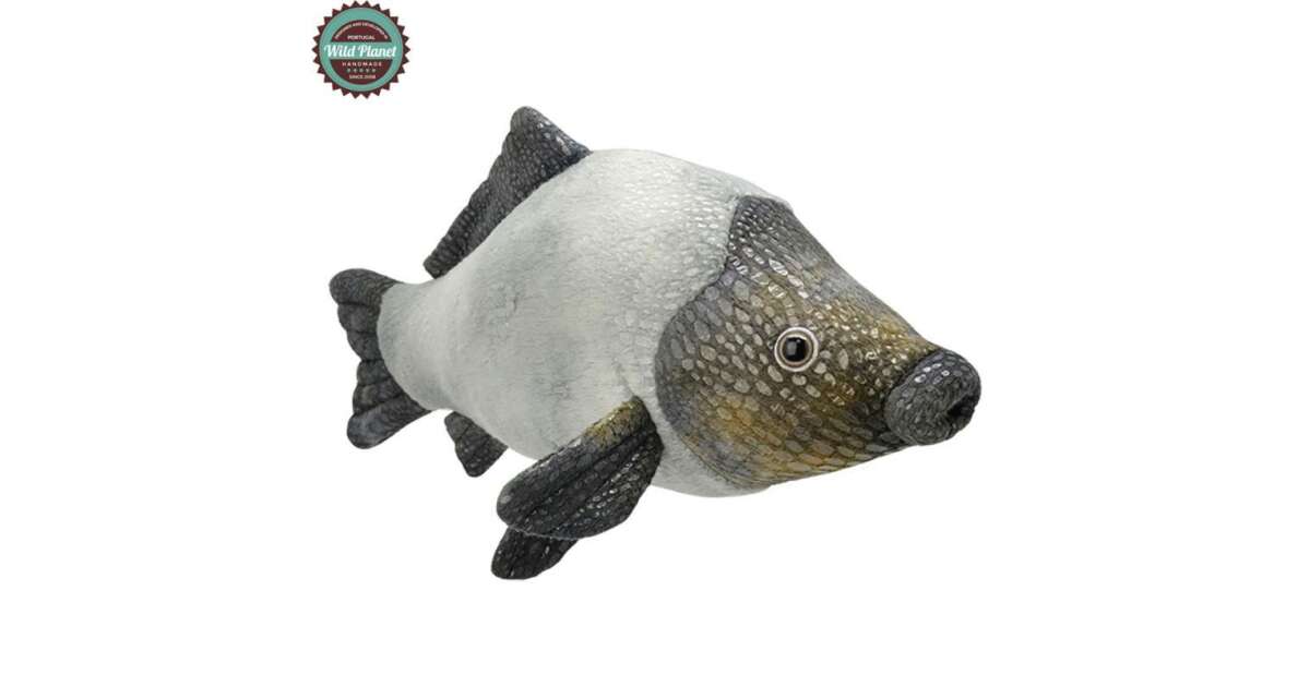 Plüss ponty, üvegszemű, 30 cm | Pepita.hu