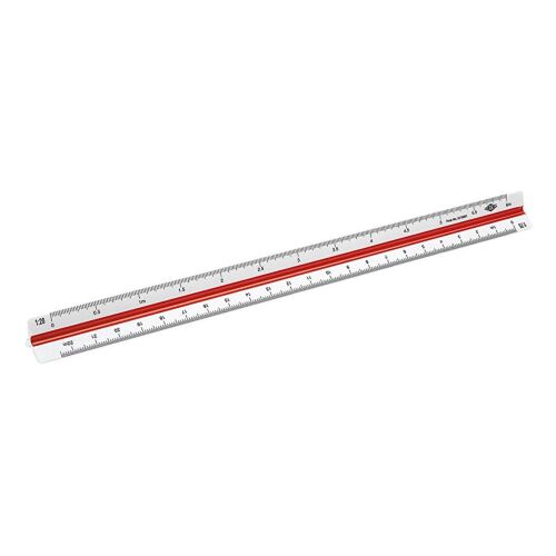 Măsurătoare triunghiulară WEDO 30 cm Arhitect 1 alb | Pepita.com
