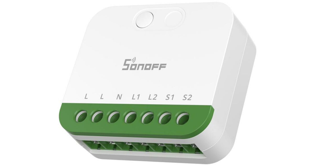Dual-Csatornás mini kapcsoló Sonoff MINI-2GS Matter | Pepita.hu