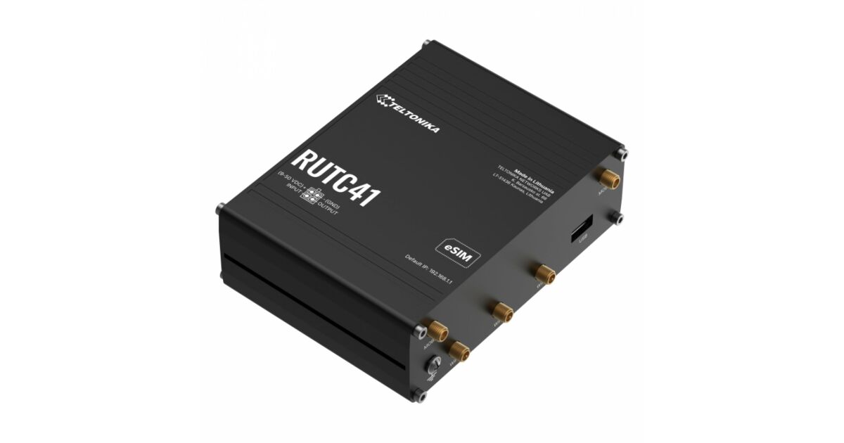 TELTONIKA NETWORKS RUTC41 4G/LTE WiFi DUAL-BAND Edge Router Docker ...