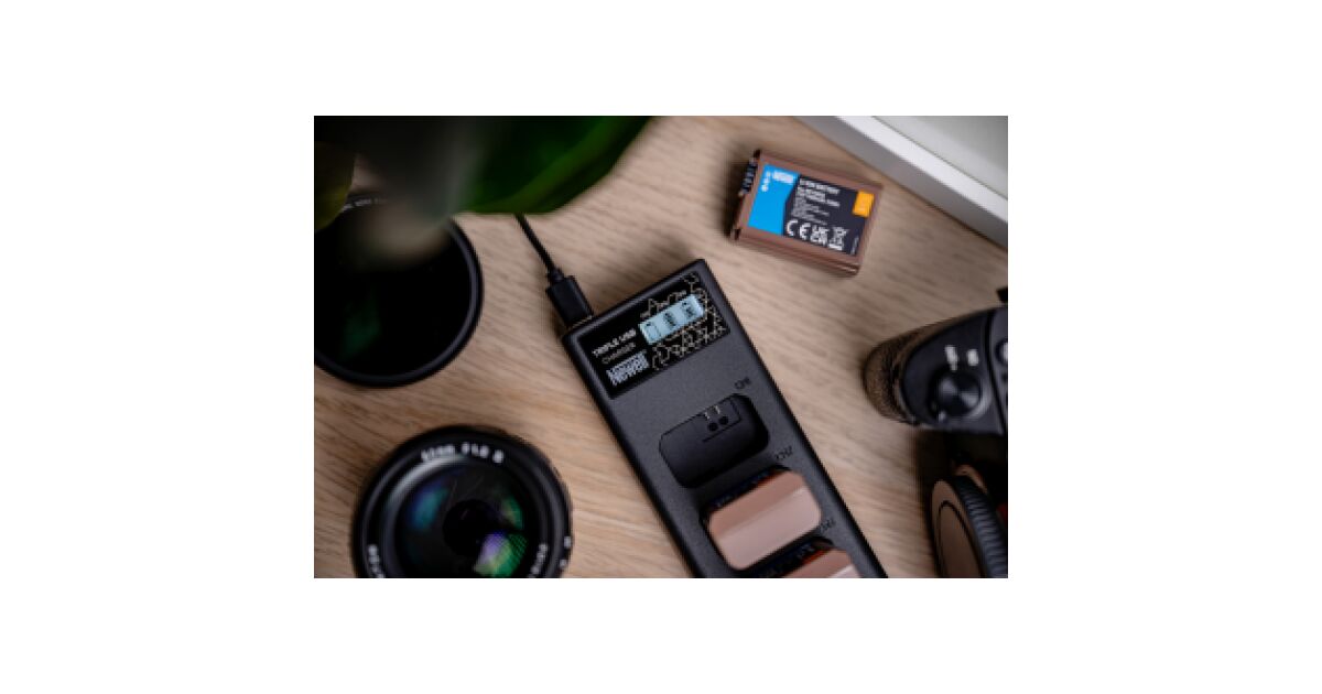 Newell CD-USB-C háromcsatornás töltő az LP-E17 akkumulátorokhoz Canon ...
