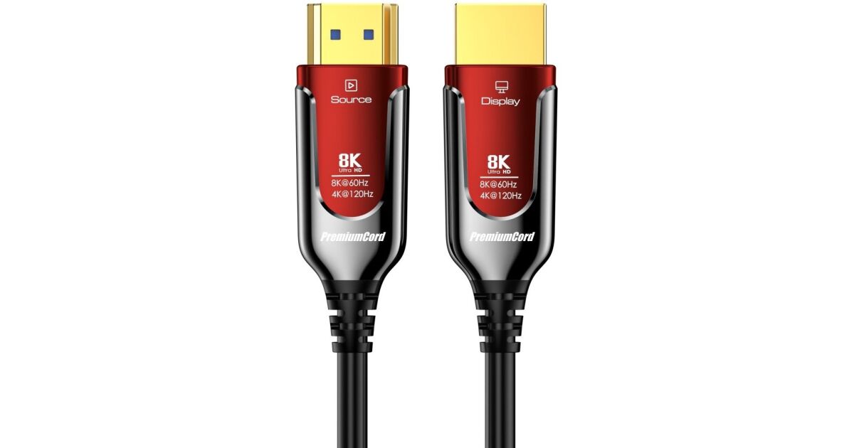 PREMIUMCORD Ultra High Speed HDMI 2.1 optikai szál kábel 8K@60Hz ...