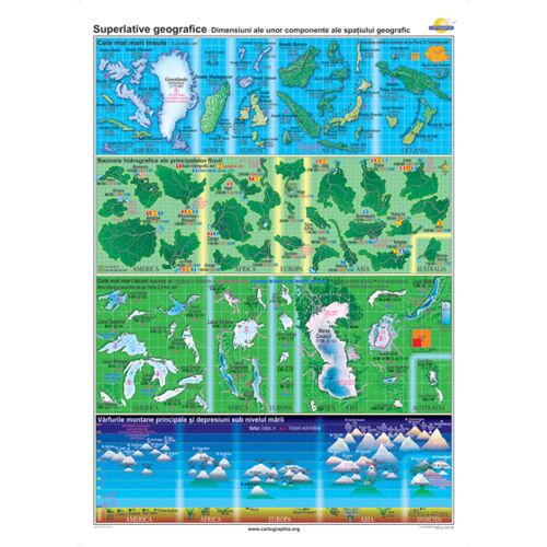Superlative geografice - 100*140 cm | Pepita.com