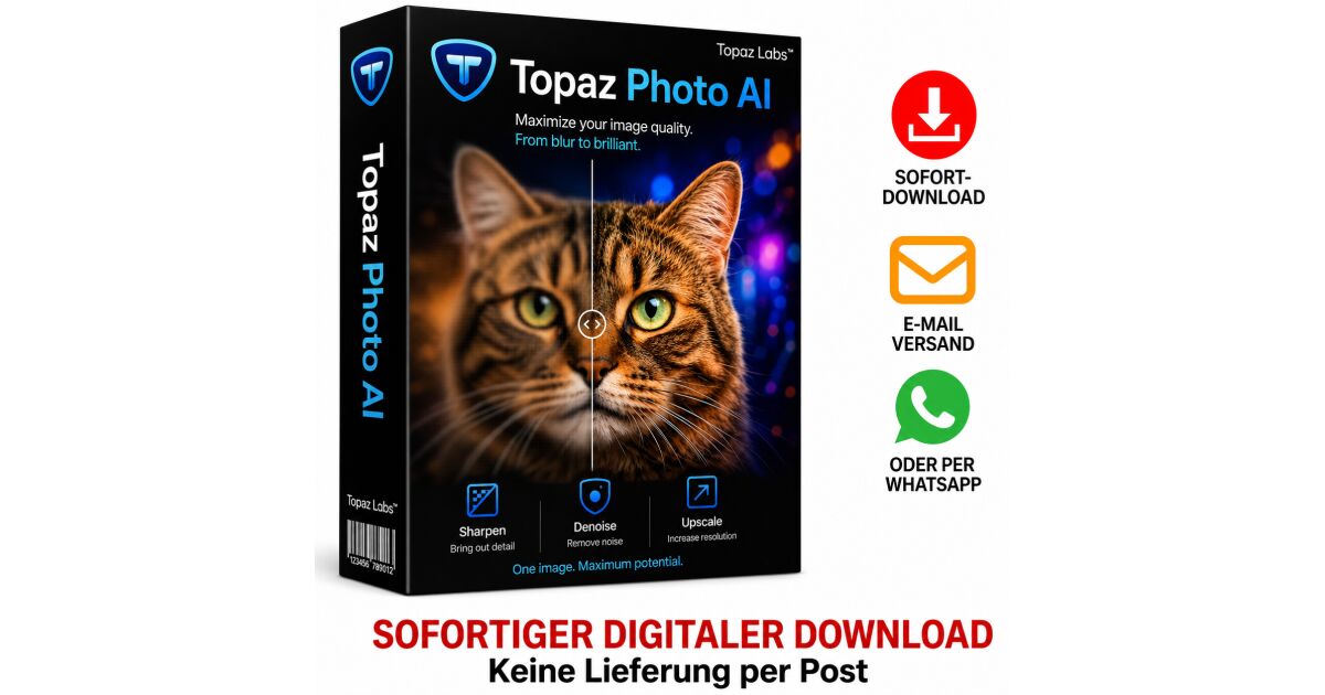 Topaz Photo AI 3 – KI Rauschunterdrückungs & Schärfungssoftware ...