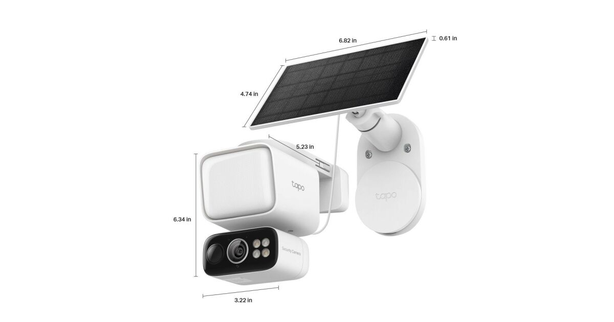 TP-LINK TAPO C615F SZETT SOLAR-POWERED FLOODLIGHT PAN/TILT BIZTONSÁGI ...