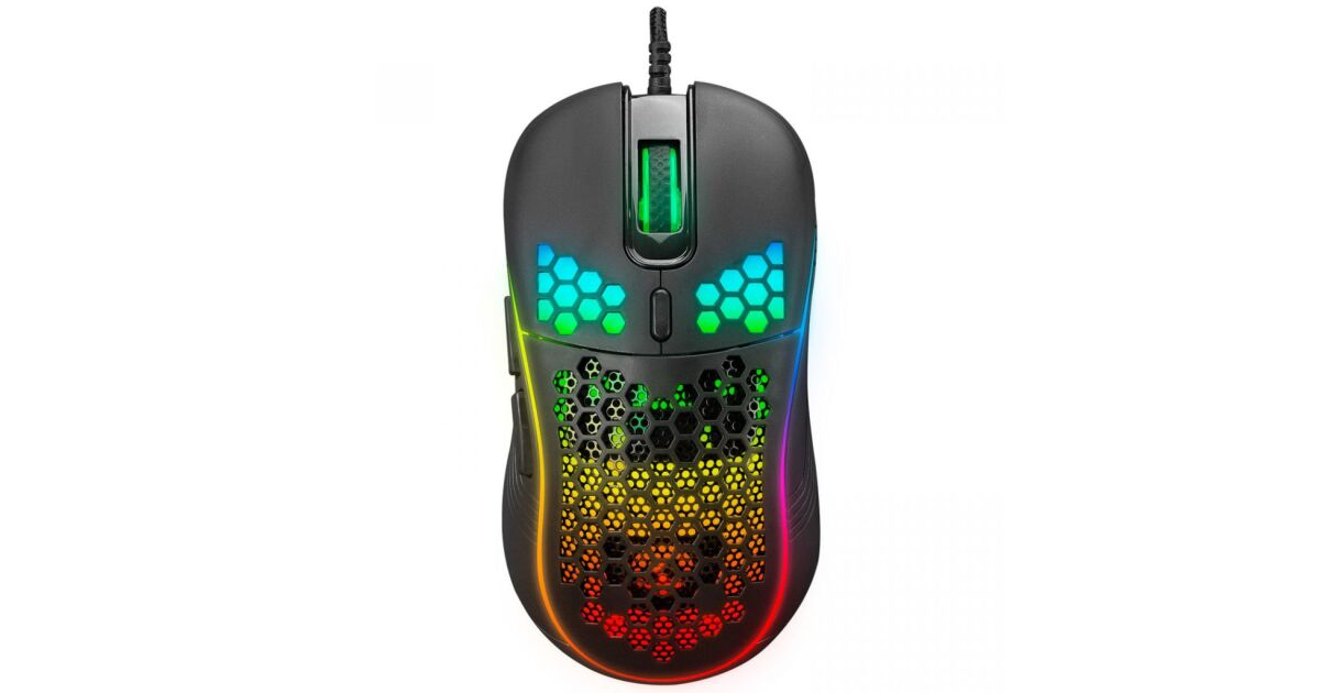 EVEREST SM-G66 X-HOLE RGB GAMER OPTICAL EGÉR, BLACK | Pepita.hu