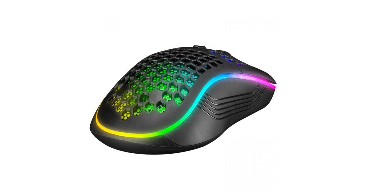EVEREST SM-G66 X-HOLE RGB GAMER OPTICAL EGÉR, BLACK | Pepita.hu