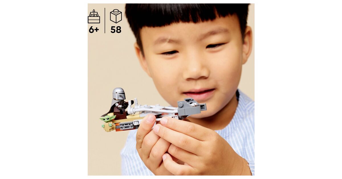 LEGO® Star Wars™, A Mandalóri és Grogu speeder bike-ja | Pepita.hu
