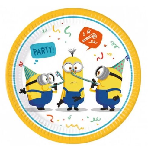 Minions Teller 23cm 8Stk | Pepita.com
