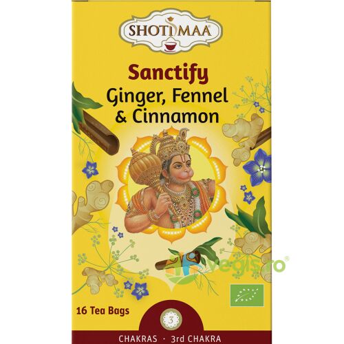 Ceai cu Ghimbir, Fenicul si Scortisoara Sanctify Chakras Ecologic/Bio ...