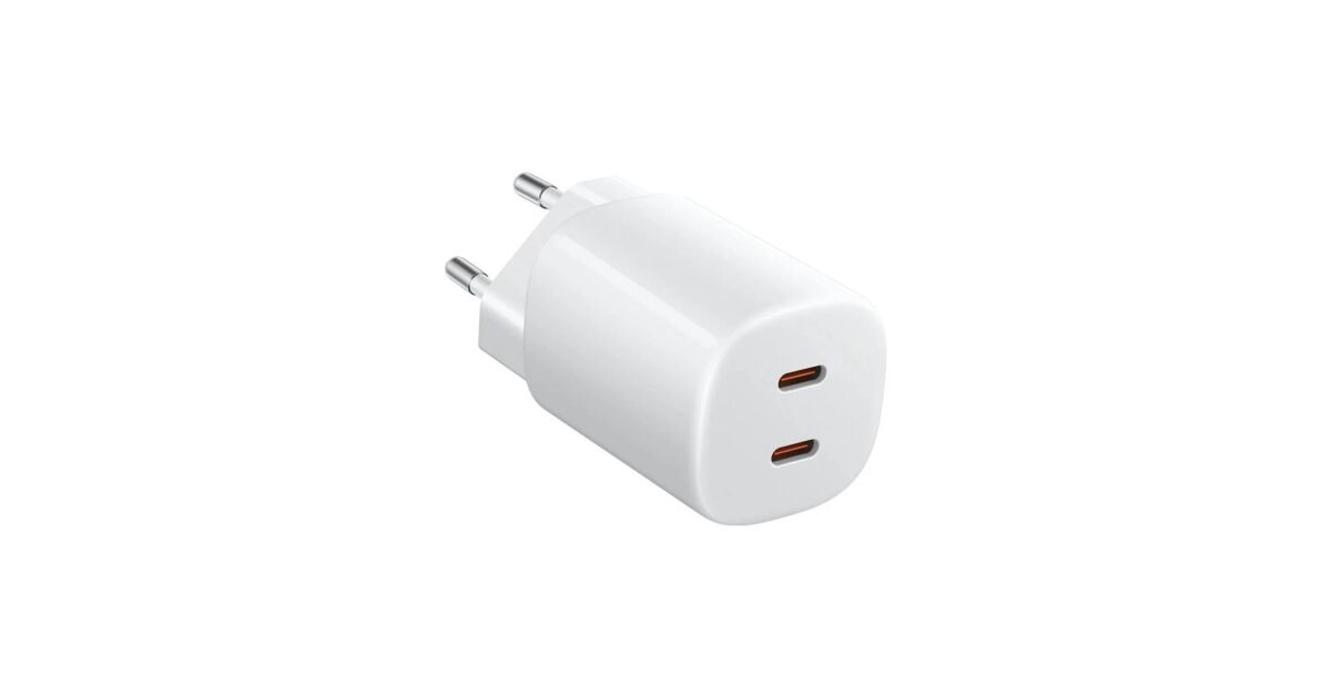 Xiaomi MDY-19-EG Nano Turbo 45W-os 2-portos USB-C utazótöltő fehér ...