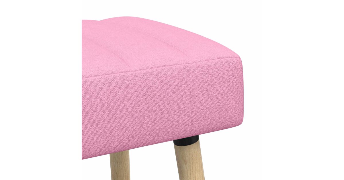 vidaXL Csatorna-parnás pad Rózsaszín 60 x 40 x 45 cm Szövet | Pepita.hu