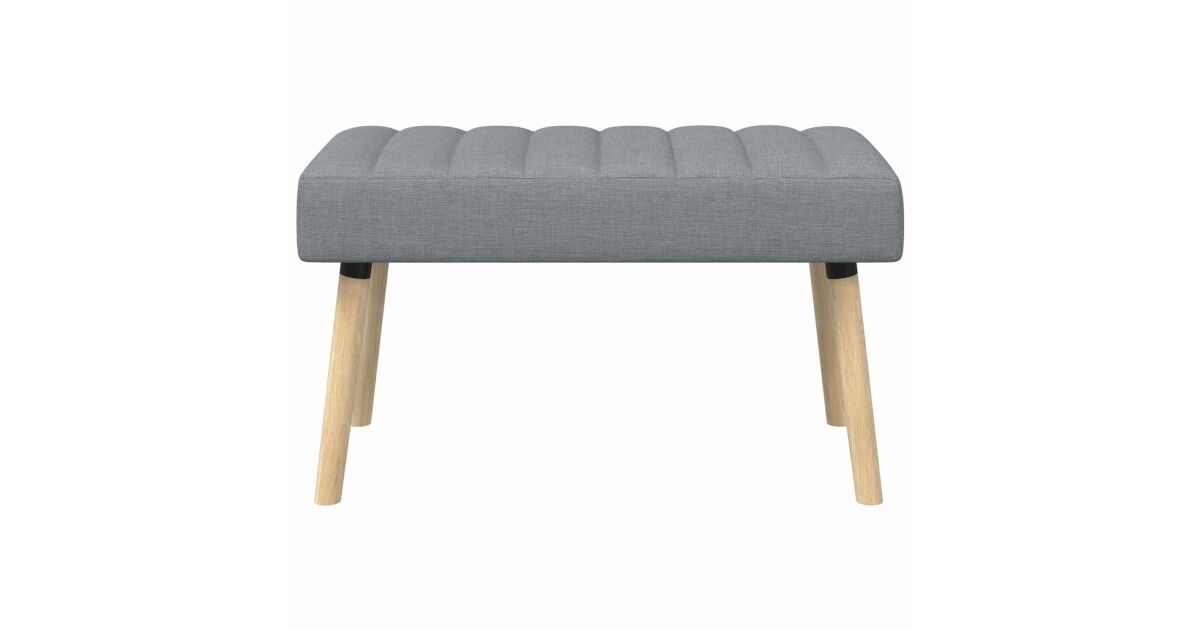 vidaXL Csatorna-parnás pad Világosszürke 80 x 40 x 46 cm Szövet | Pepita.hu
