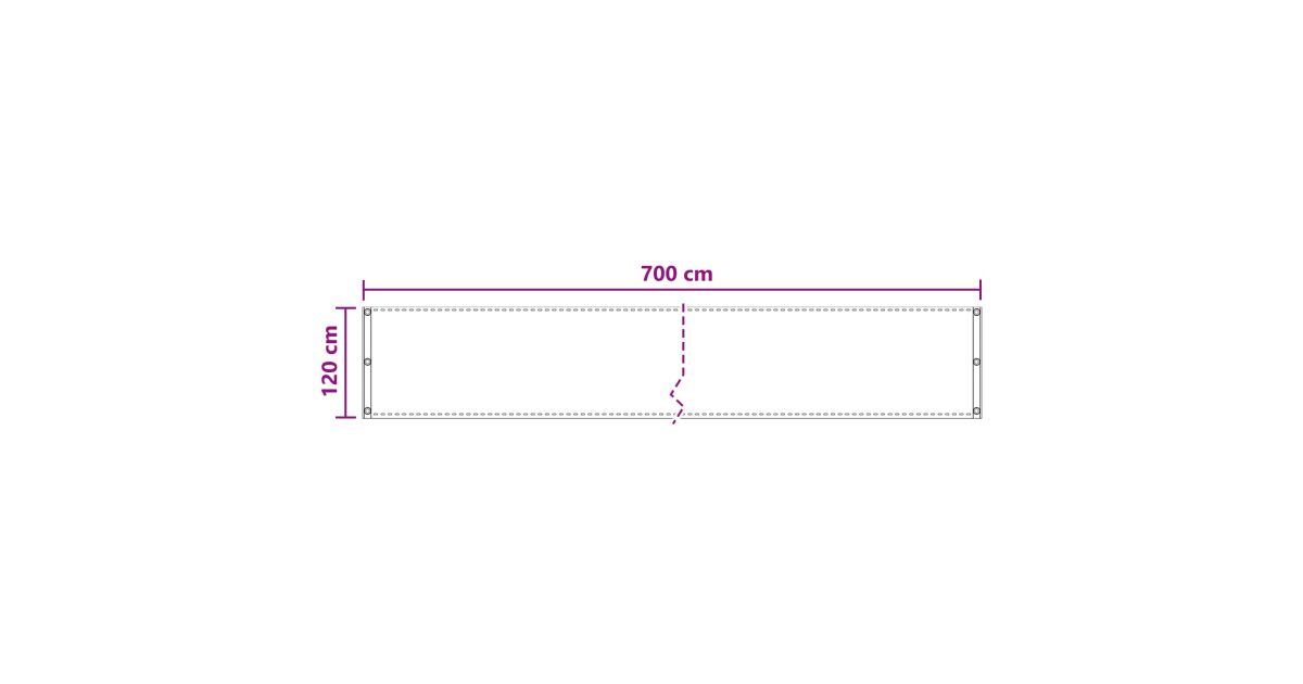 vidaXL Erkély Szúnyogháló Sötétzöld 120 x 700 cm HDPE és Alumínium ...