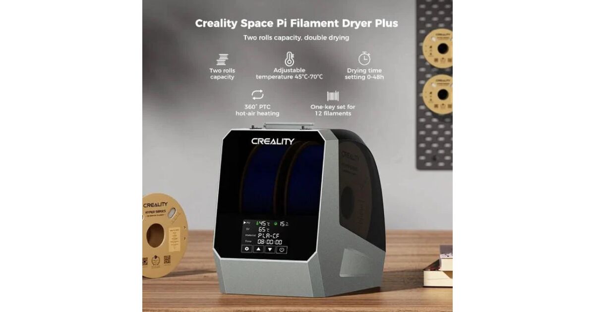 CREALITY 3D SPACE PI PLUS FILAMENT DRYER, Dimensiuni: 343X226X300MM ...
