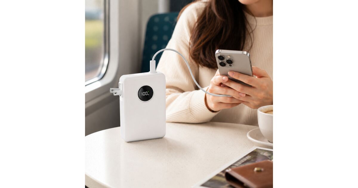 EZRA PB153 powerbank 10000mAh – mini hordozható gyorstöltő beépített ...
