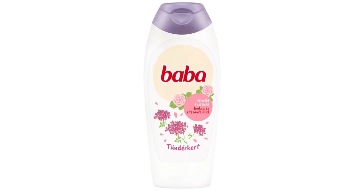 Baba frissítő tusfürdő bodza és rózsavíz illat 400 ml | Pepita.hu