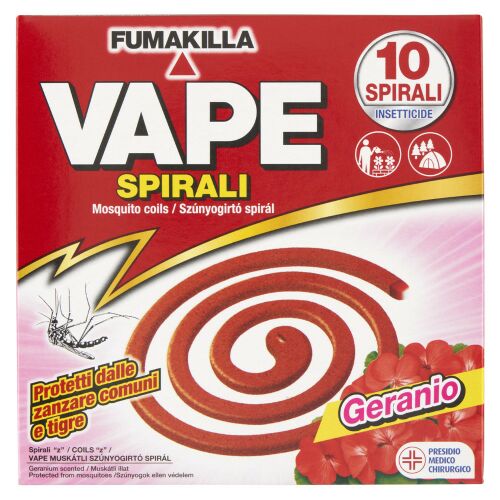 Vape szúnyogriasztó spirál Geranio/Muskátli 10db | Pepita.hu
