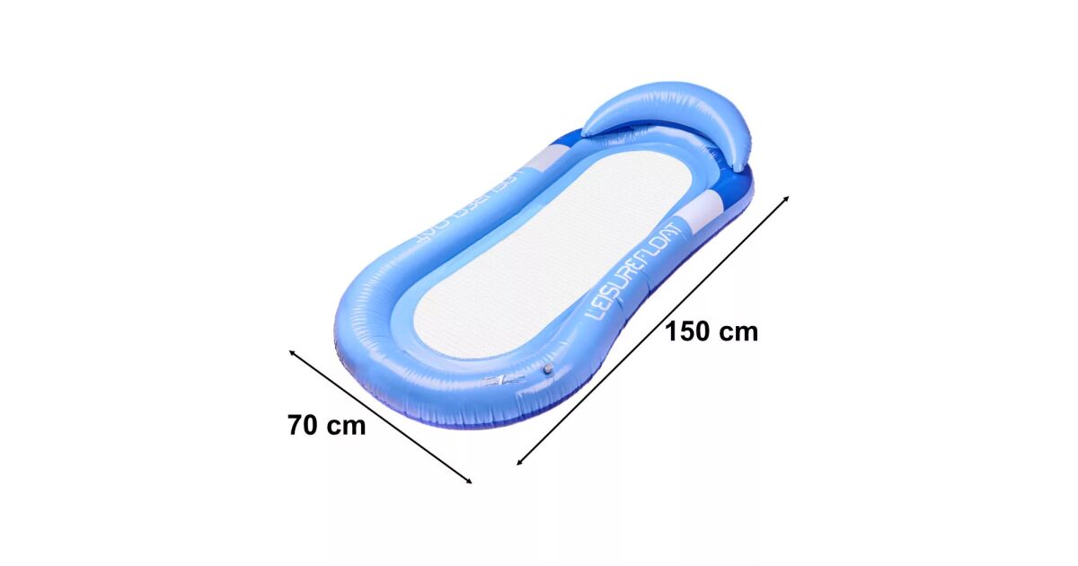 Aufblasbare Strandmatratze Hängematte Wasserliegestuhl Stuhl Pool Blau ...