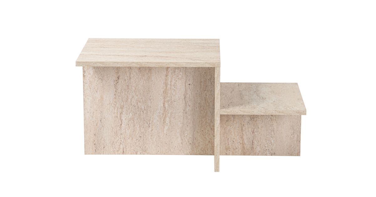 Hanah Home Travertine Harmony Dohányzóasztal - Travertine | Pepita.hu