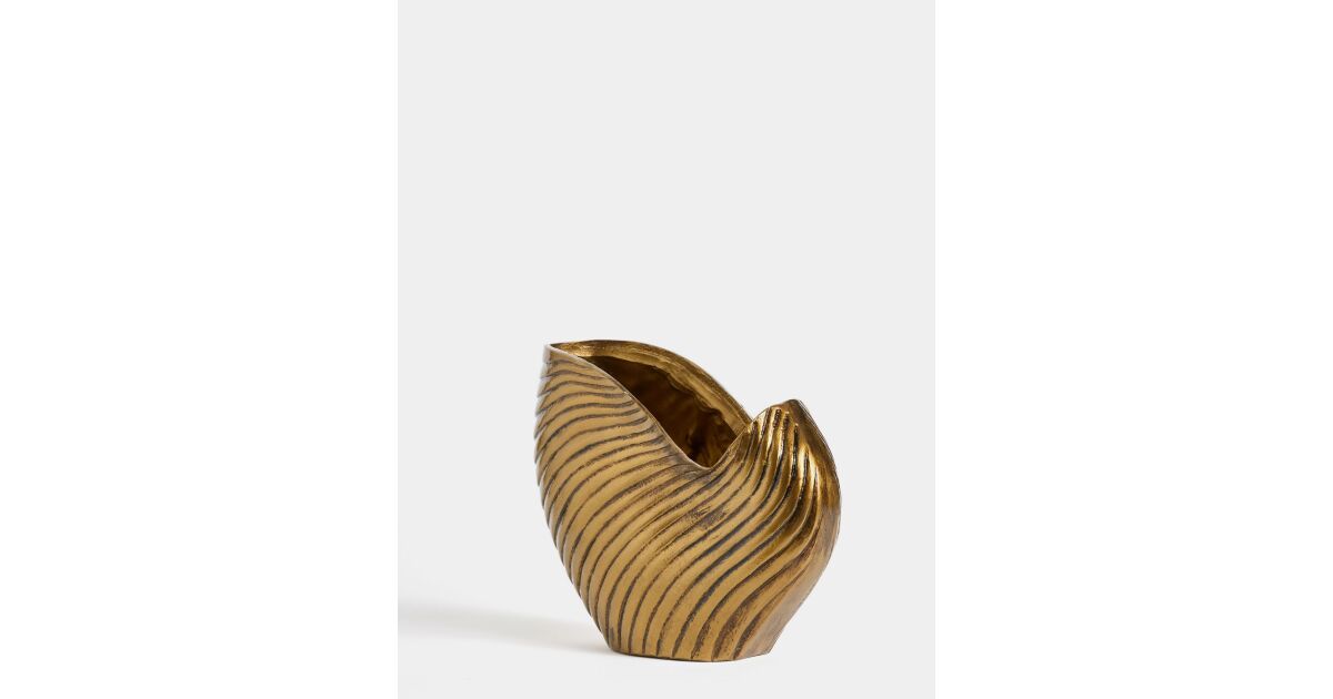 Aberto Design Decorative Object Antique Gold Oyster | Pepita.hu