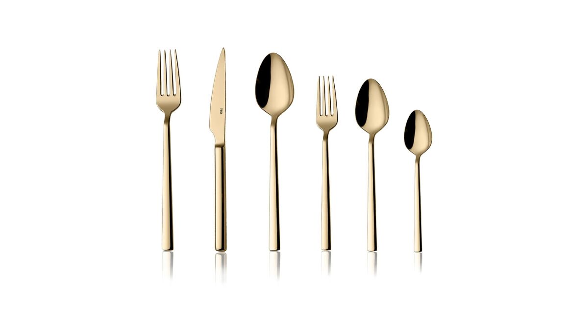 Hermia Cutlery Set (36 Pieces) Gold CBK36GD | Pepita.hu