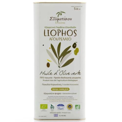 Ulei de Masline Extravirgin Liophos Early Harvest Ecologic/Bio 5L ...