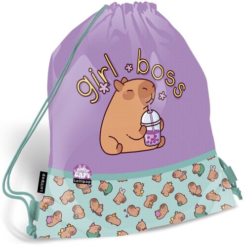 ICO: Lizzysuli Lollipop Capybara mintás tornazsák, sportzsák | Pepita.hu