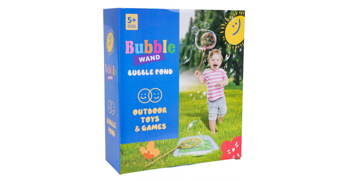 Giant Bubble Magic Set XXL – mit 4 Blasenringen und aufblasbarem Pool ...