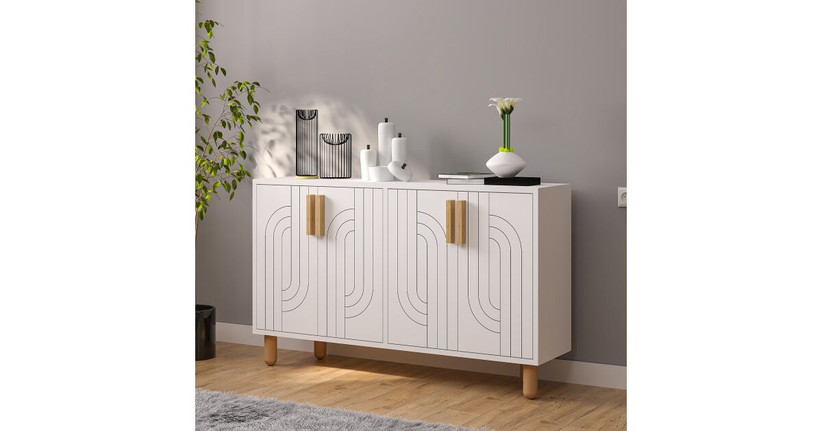 Hanah Home Console White Rodney - White | Pepita.hu