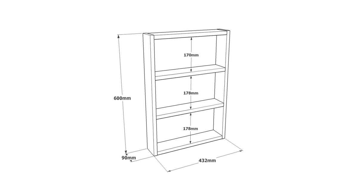 Hanah Home Wall Shelf Walnut Pr1-Br | Pepita.hu