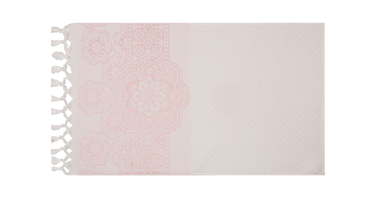 L'essentiel Maison Hand Towel Set (2 Pieces) Ecru Pink Marcello - Pink ...
