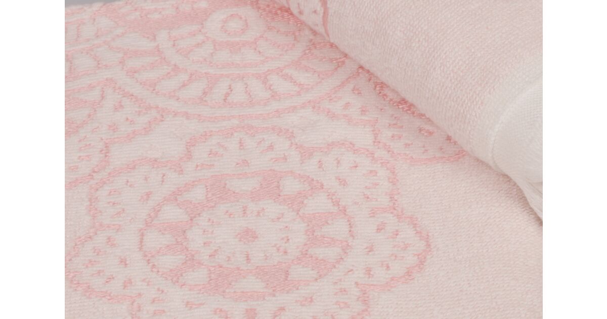 L'essentiel Maison Hand Towel Set (2 Pieces) Ecru Pink Marcello - Pink ...