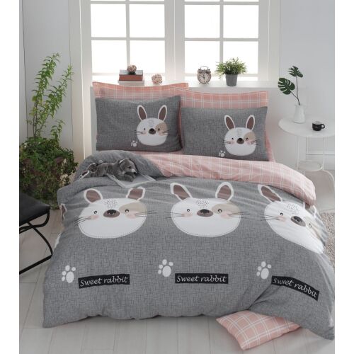 L'essentiel Maison Double Quilt Cover Set Grey Brown White Pink ...