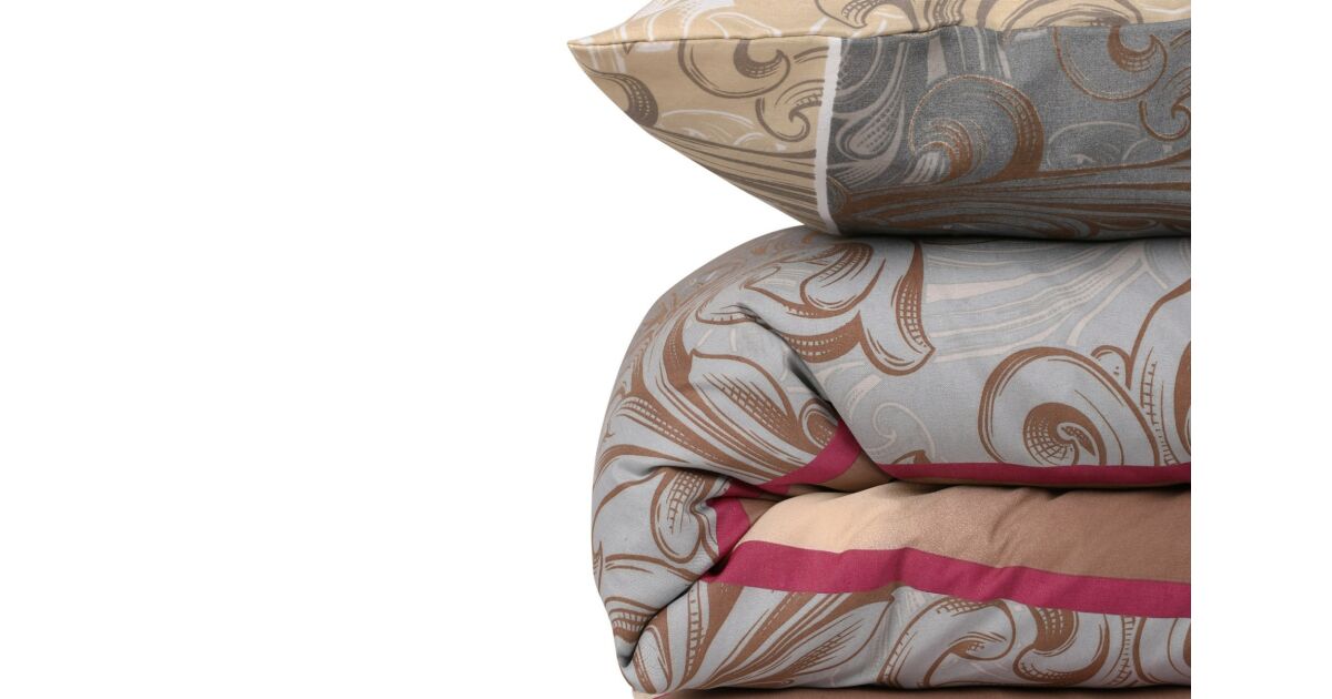 L'essentiel Maison Double Quilt Cover Set Cream Black Grey Claret Red ...