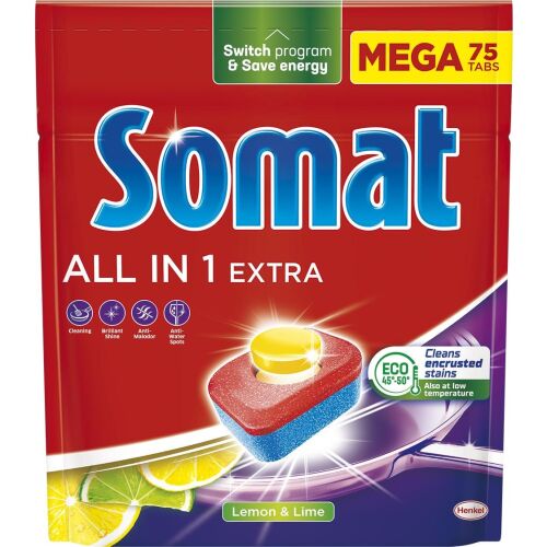 Somat All in 1 Extra Lemon & Lime, 75 db | Pepita.hu