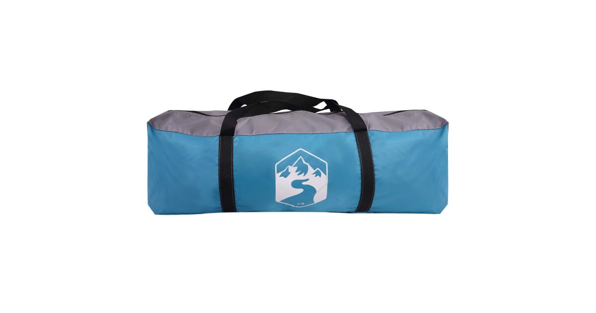 vidaXL Kabin sátor tetővel Kék 400 x 210 x 180 cm Poliészter | Pepita.hu