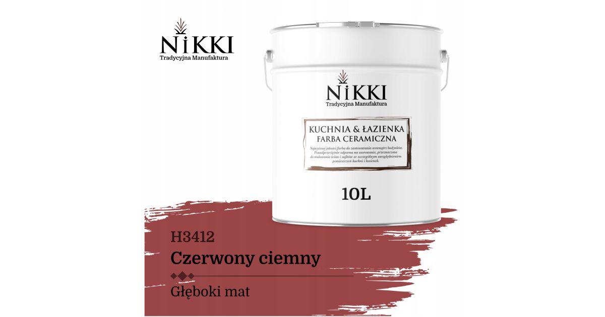 KERÁMIA FESTÉK KONYHA-FÜRDŐSZOBA SÖTÉTPÖRÖS H3412 MATT 10L FAL | Pepita.hu