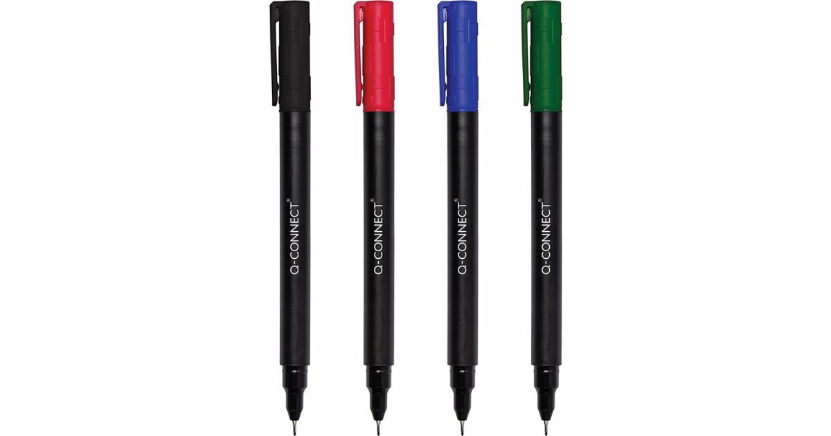 Q-CONNECT permanent marker, S hegy, 0.4 mm írásvastagság, piros | Pepita.hu