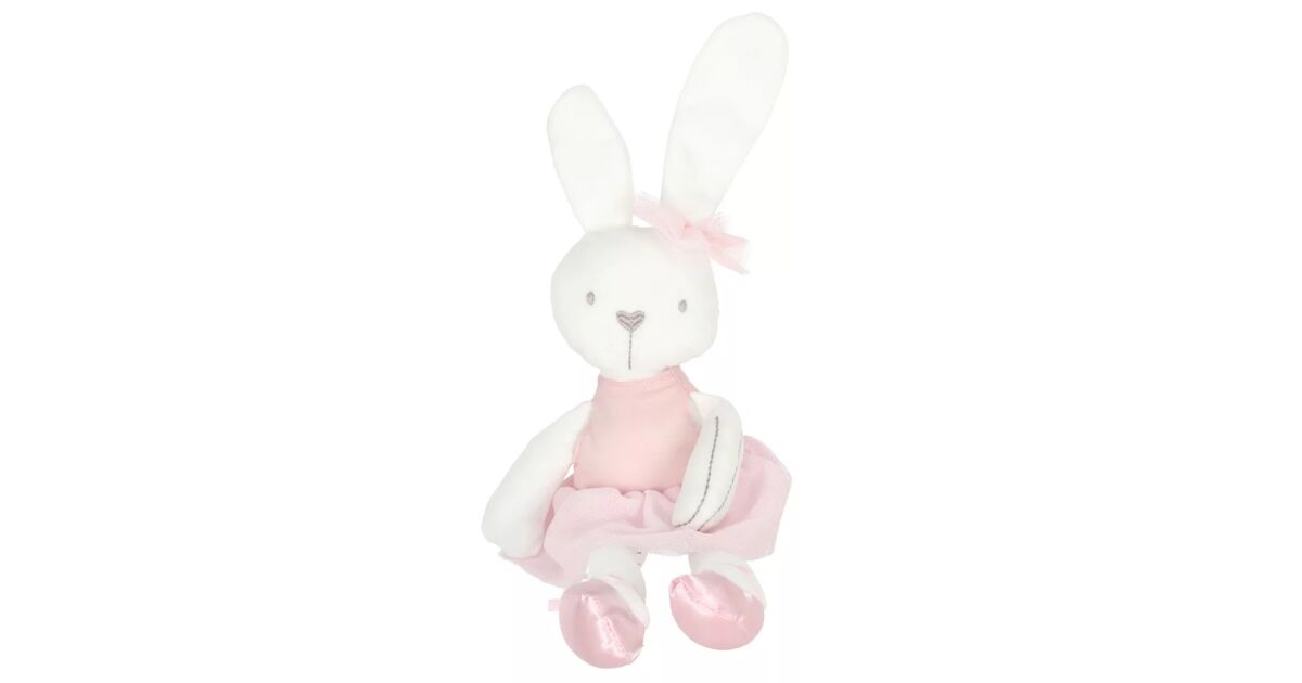 Plyšový maskot zajac v ružových šatách 42cm | Pepita.com